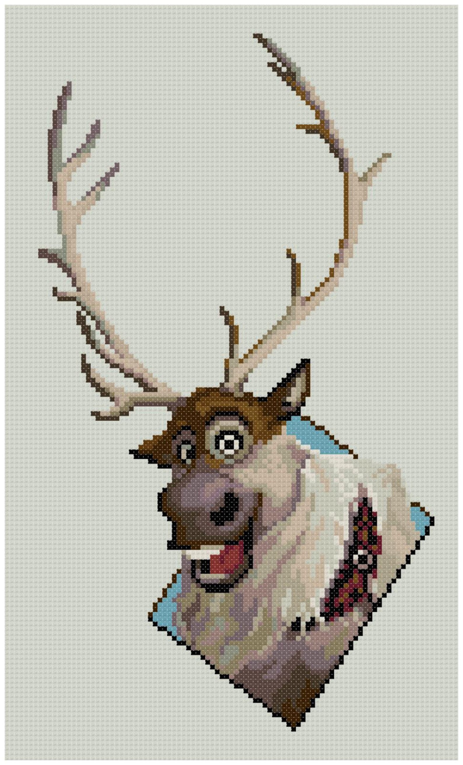 PDF Cross Stitch Pattern 0050.sven frozen INSTANT - Etsy