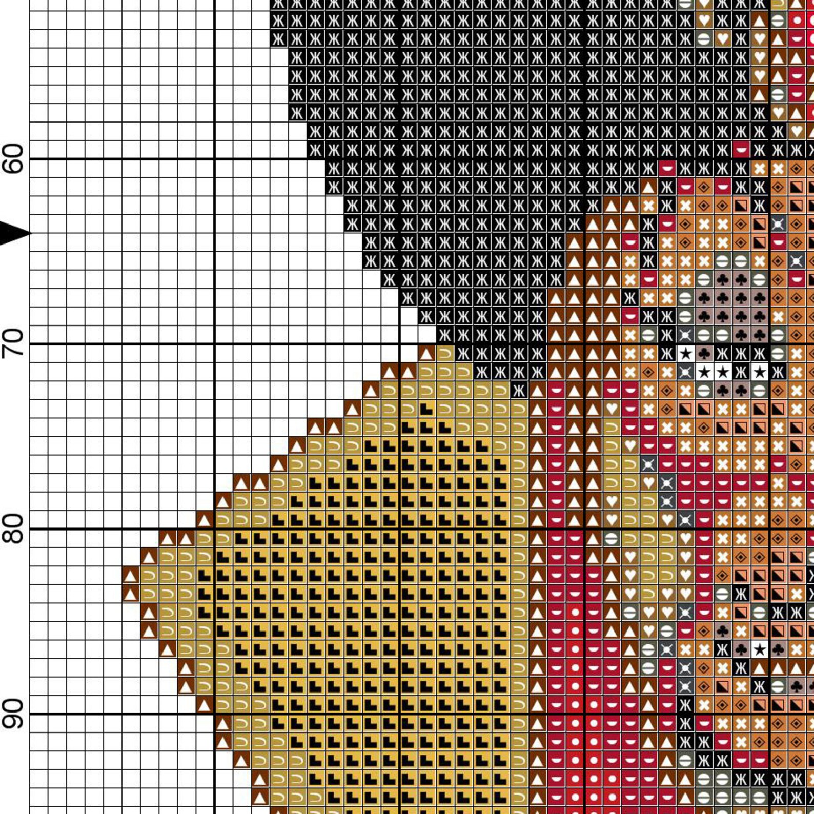 PDF Cross Stitch Pattern - 0245.jafar ( Aladdin ) - INSTANT DOWNLOAD - Etsy