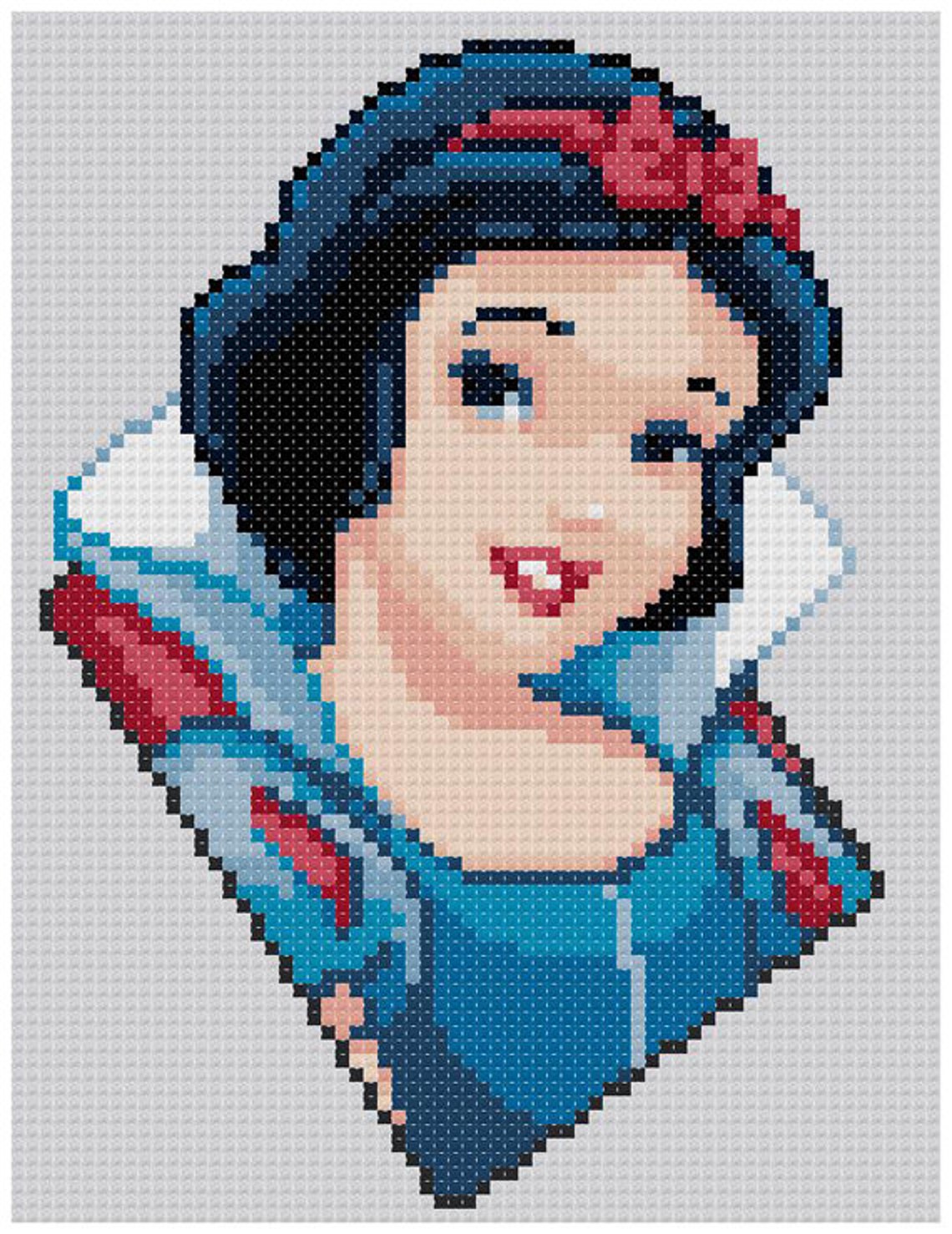 PDF Cross Stitch Pattern - 0288.snow White ( Snow White and the Seven ...