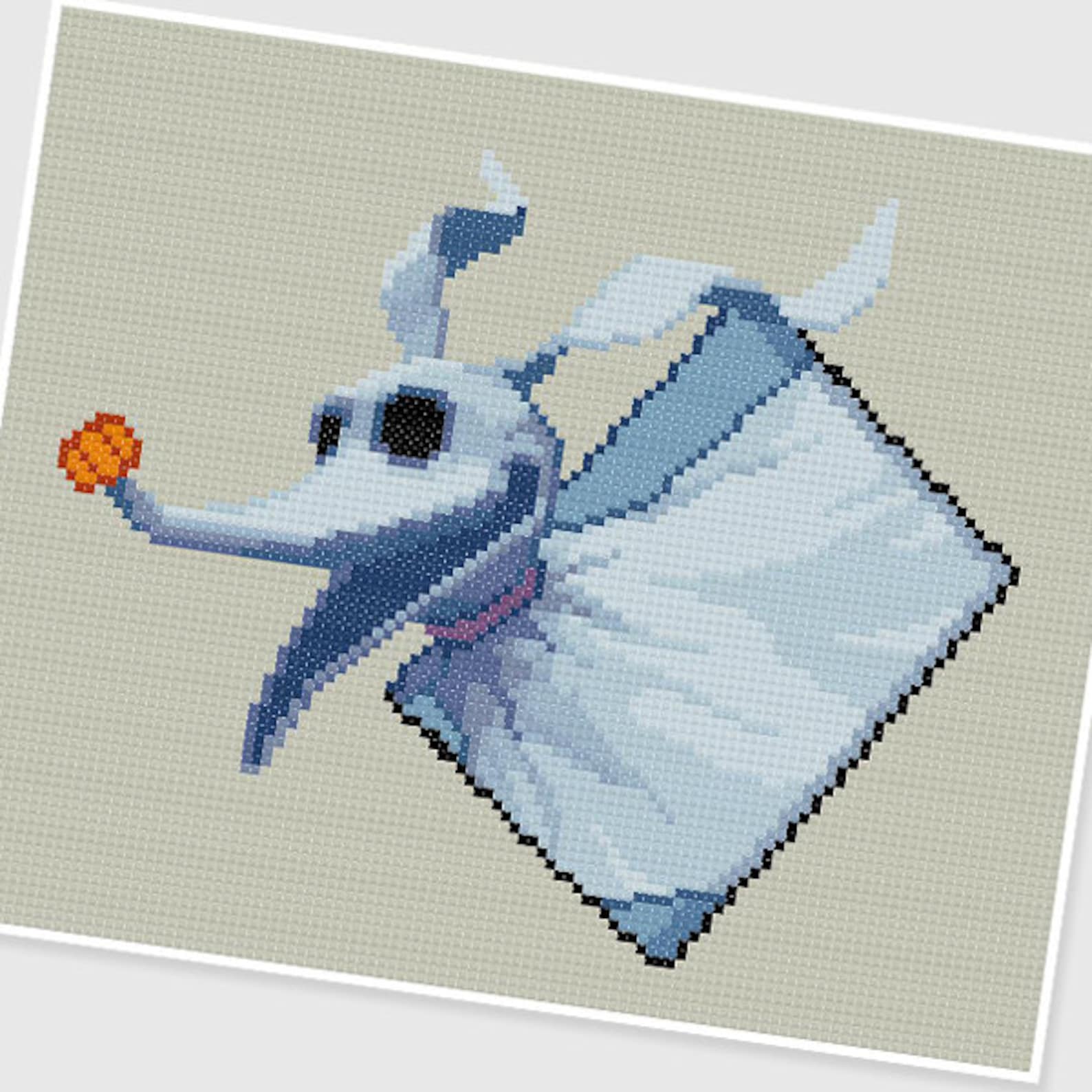 PDF Cross Stitch Pattern 0299.zero Nightmare Before - Etsy UK