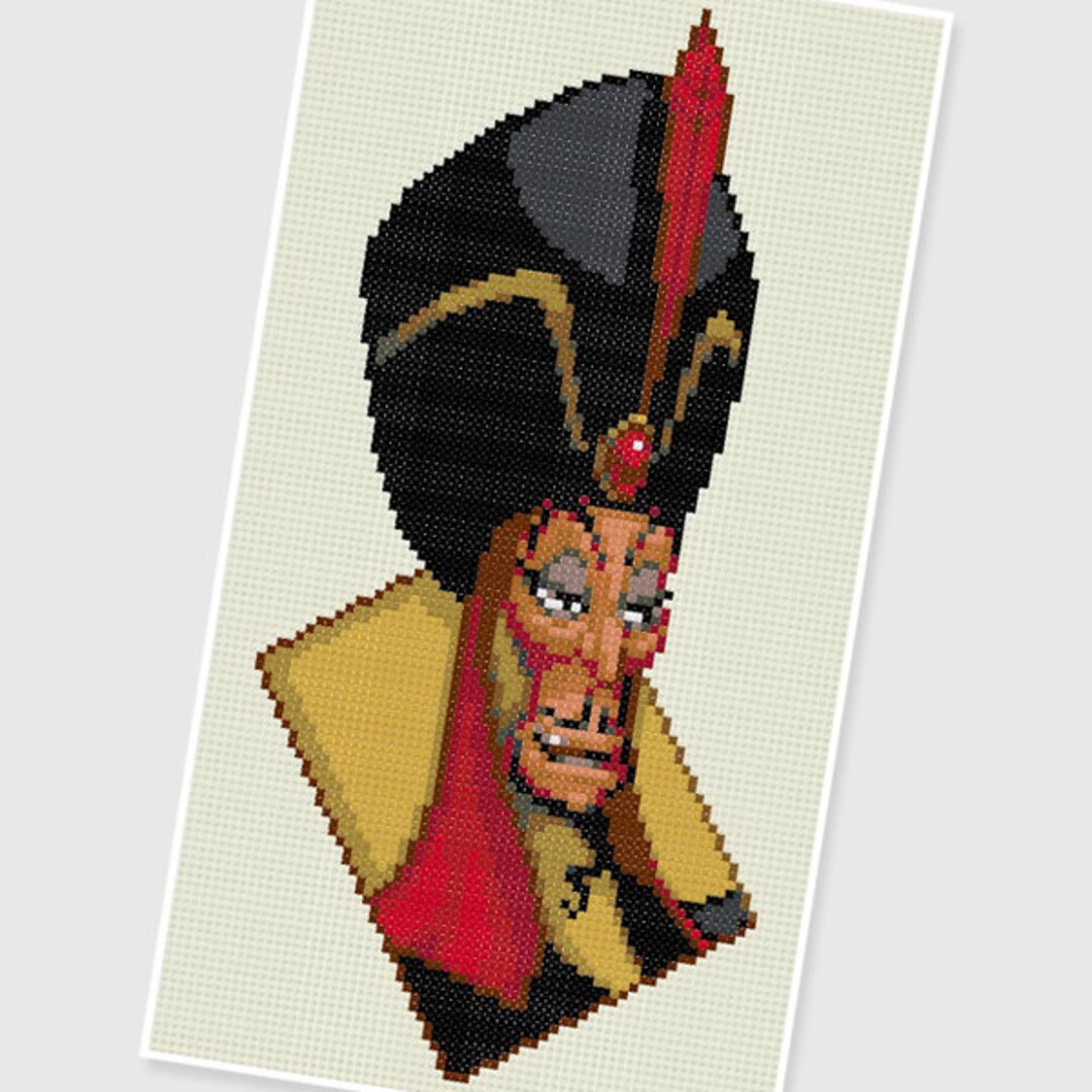 PDF Cross Stitch Pattern - 0245.jafar ( Aladdin ) - INSTANT DOWNLOAD - Etsy