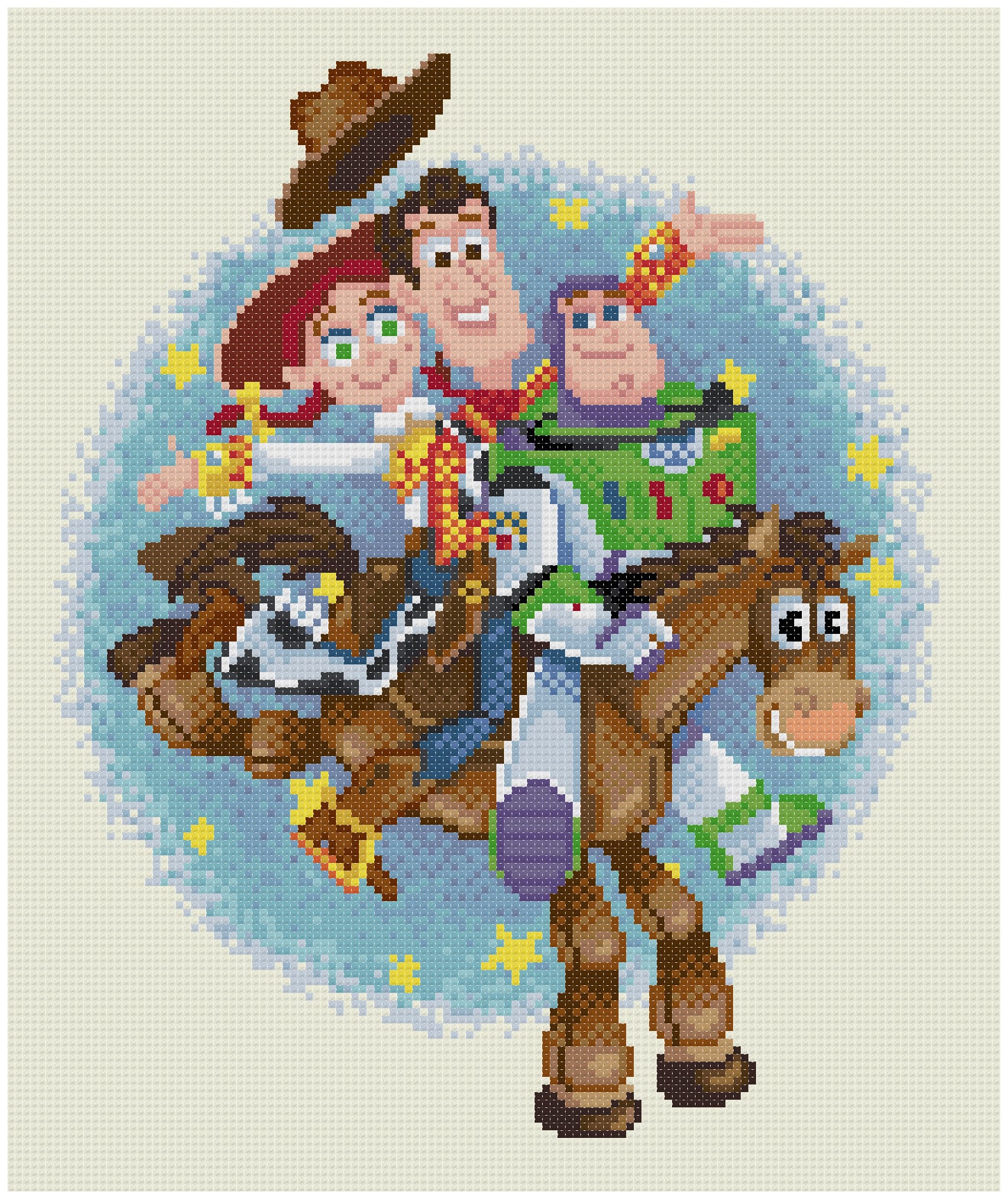 PDF Cross Stitch Pattern 0078.toy Story INSTANT DOWNLOAD | Etsy