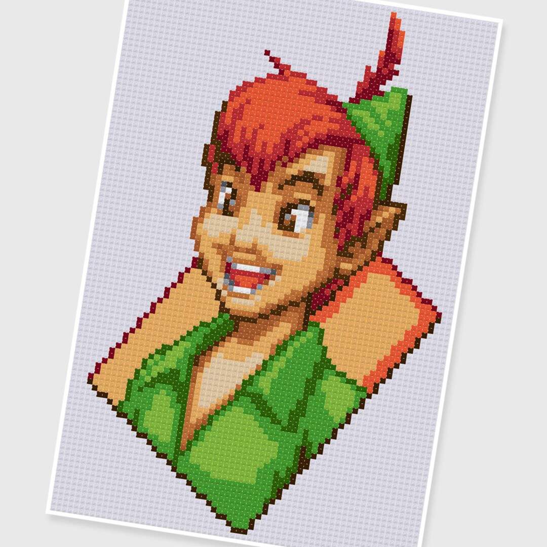 PDF Cross Stitch Pattern - 0026.peter Pan - INSTANT DOWNLOAD - Etsy