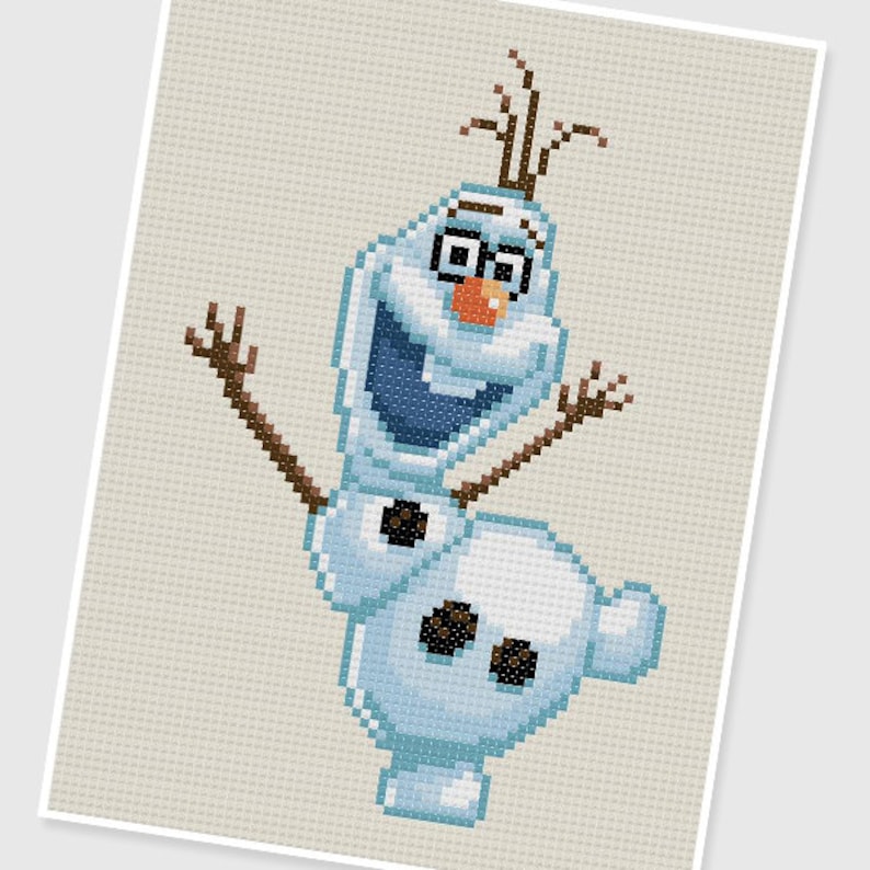 PDF Cross Stitch Pattern 0207.olaf frozen INSTANT - Etsy