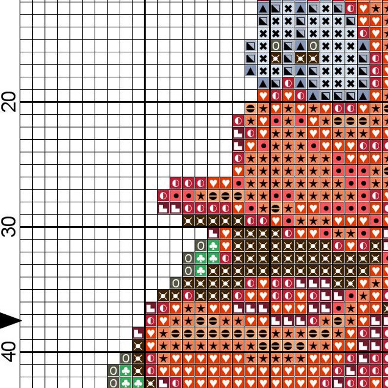 PDF Cross Stitch Pattern - 0256.sebastian ( the Little Mermaid ...