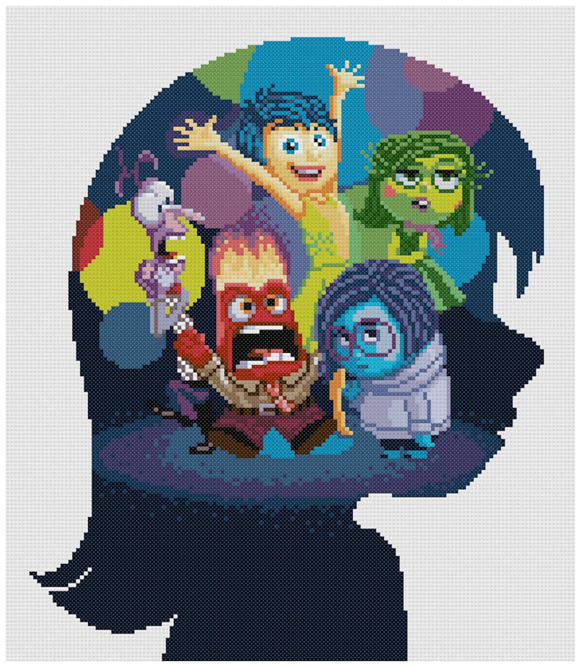 PDF Cross Stitch Pattern 0032.inside Out INSTANT DOWNLOAD - Etsy