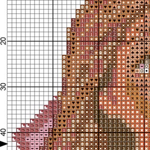 PDF Cross Stitch Pattern - 0283.rapunzel ( Tangled ) - INSTANT DOWNLOAD ...