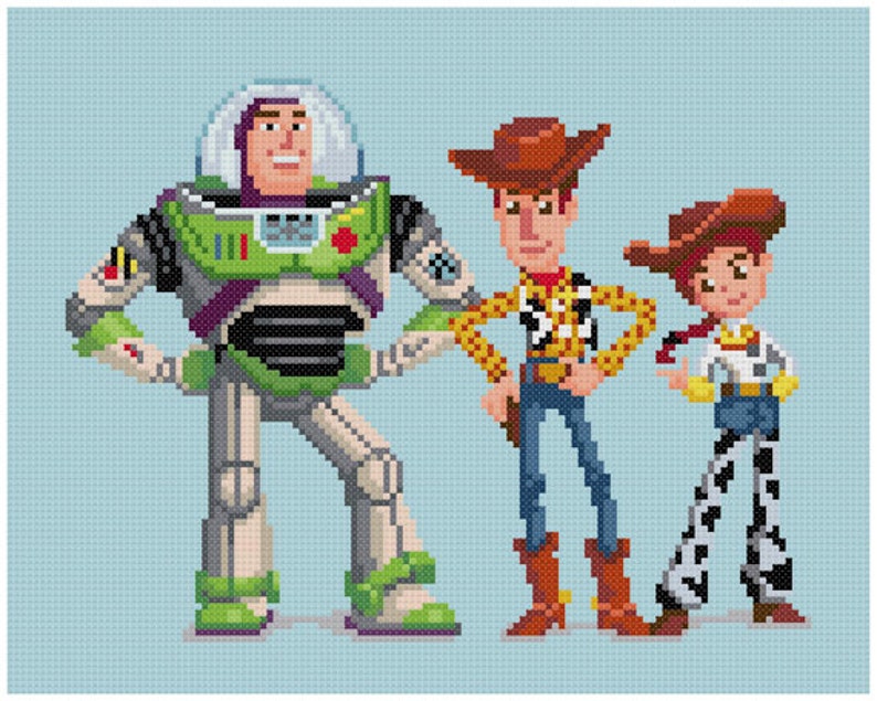 PDF Cross Stitch Pattern - Toy Story - INSTANT DOWNLOAD - Etsy