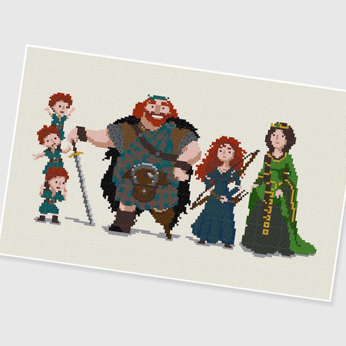 PDF Cross Stitch Pattern Brave INSTANT DOWNLOAD - Etsy