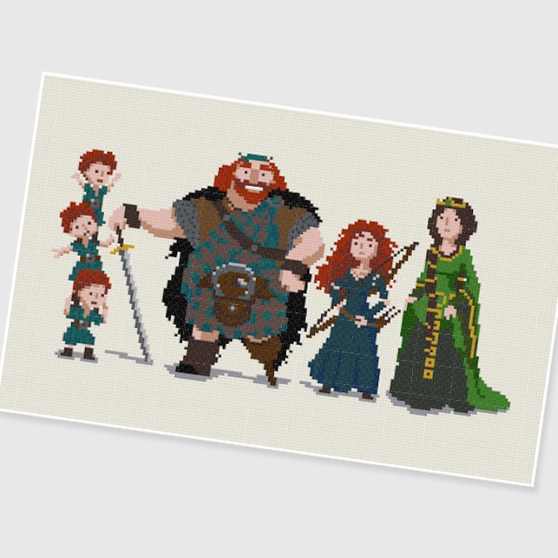 PDF Cross Stitch Pattern Brave INSTANT DOWNLOAD - Etsy
