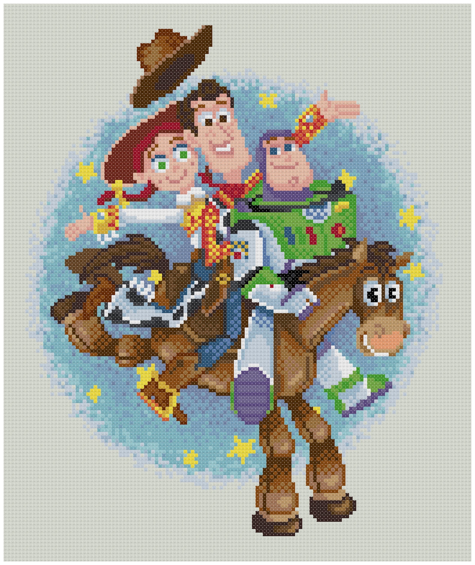 PDF Cross Stitch Pattern 0078.toy Story INSTANT DOWNLOAD - Etsy
