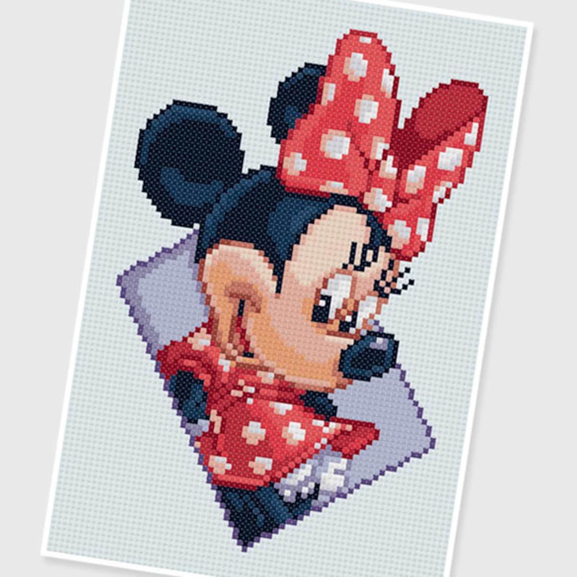 PDF Cross Stitch Pattern 0067.minnie Mouse INSTANT - Etsy