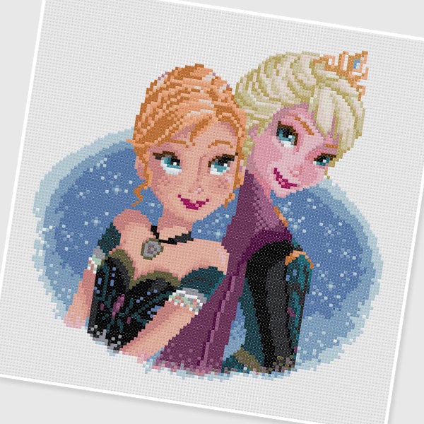 Elsa Cross Stitch - Etsy