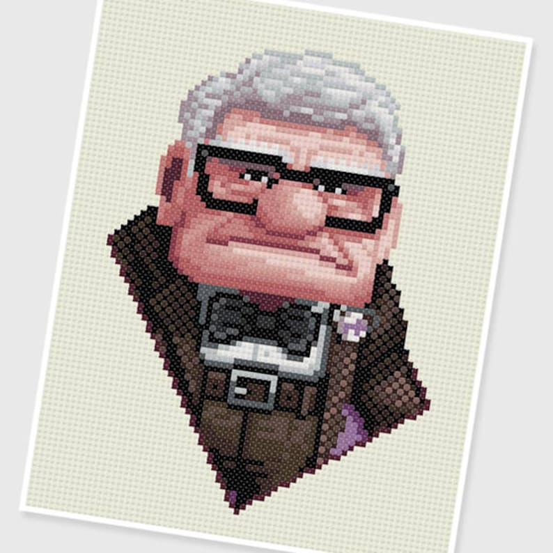 PDF Cross Stitch Pattern - 0075.carl (up) - INSTANT DOWNLOAD - Etsy
