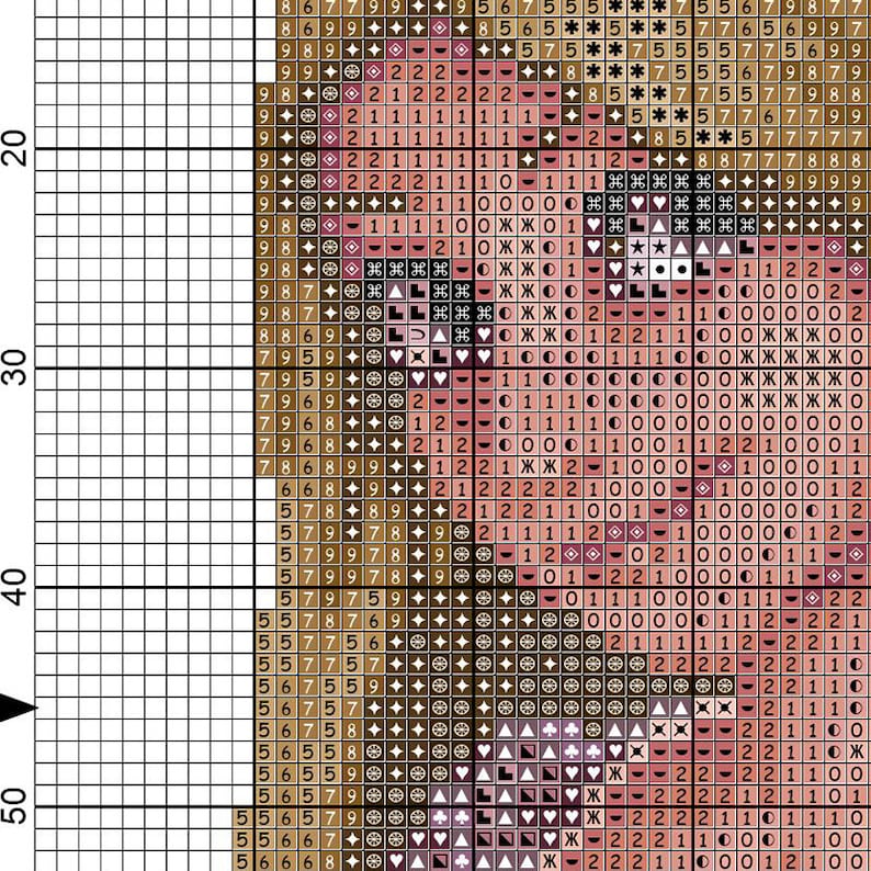 PDF Cross Stitch Pattern 0027.princess Rapunzel Tangled | Etsy