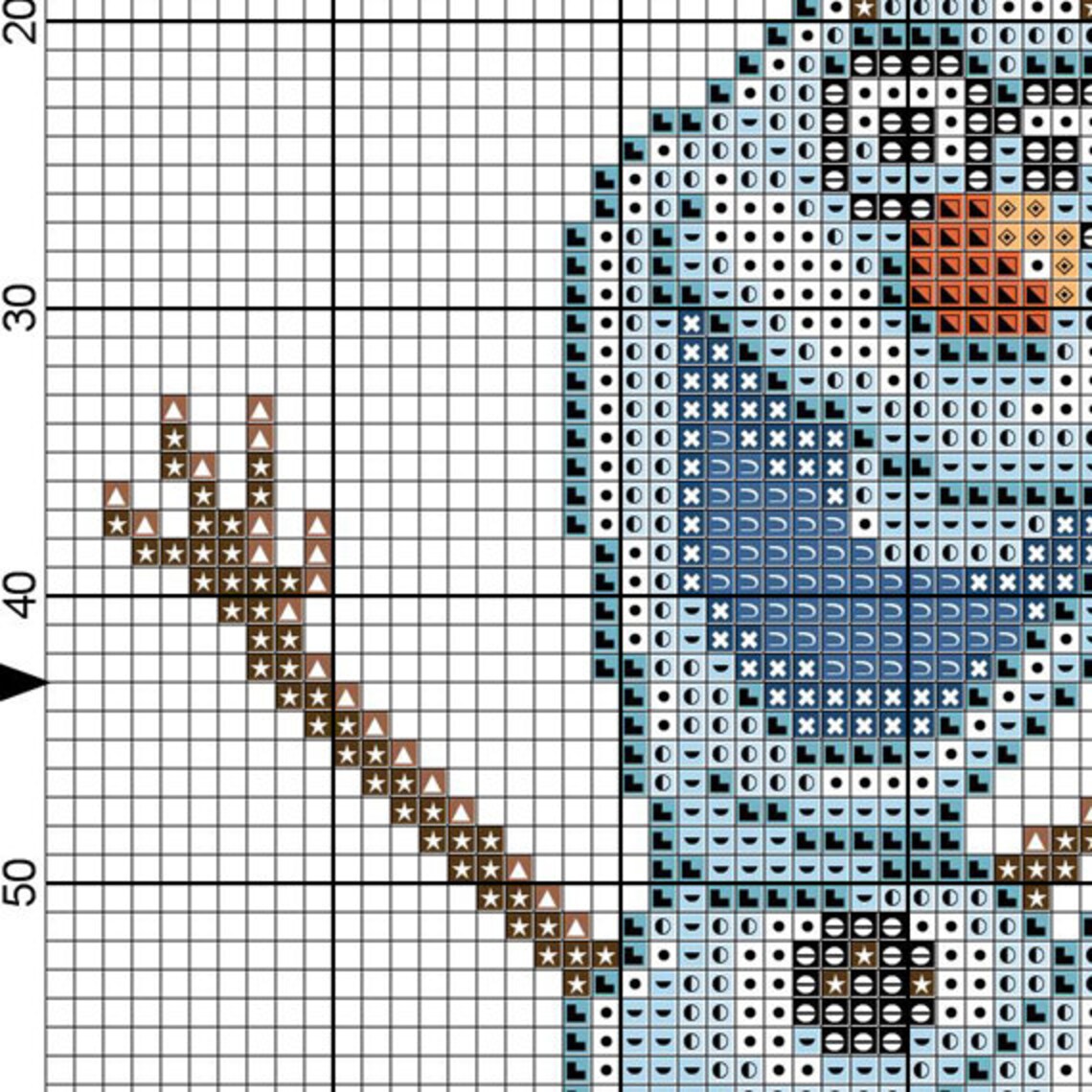 PDF Cross Stitch Pattern 0207.olaf frozen INSTANT - Etsy