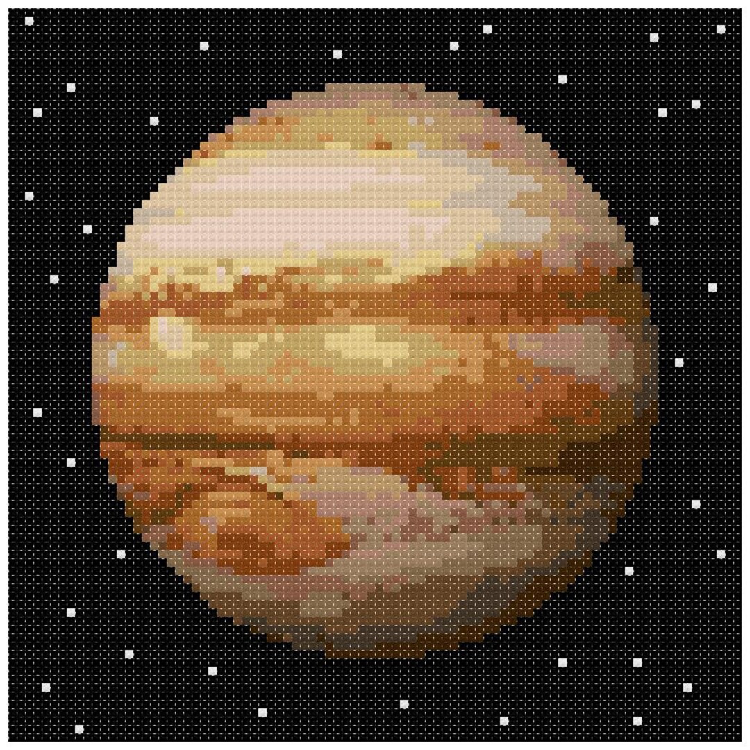 PDF Cross Stitch Pattern - 0055.jupiter Planet - INSTANT DOWNLOAD - Etsy UK