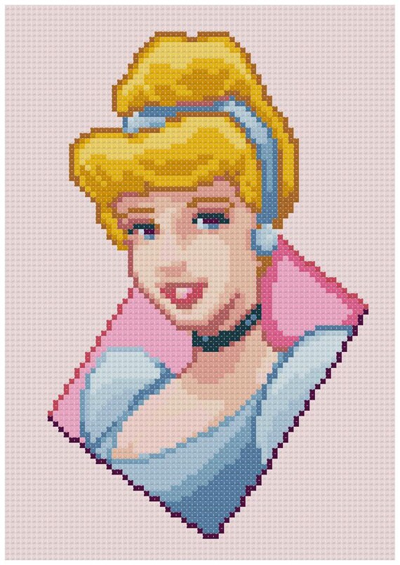 PDF Cross Stitch Pattern 0282.cinderella INSTANT DOWNLOAD - Etsy Israel