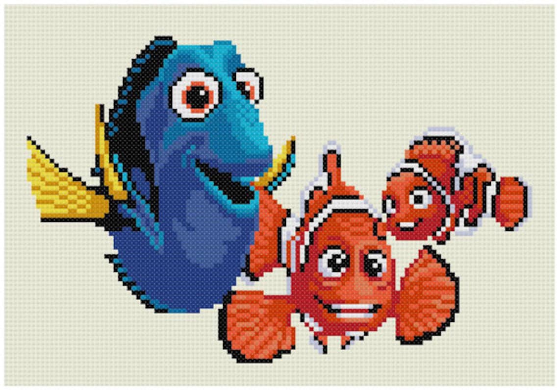 PDF Cross Stitch Pattern Finding Nemo INSTANT DOWNLOAD - Etsy