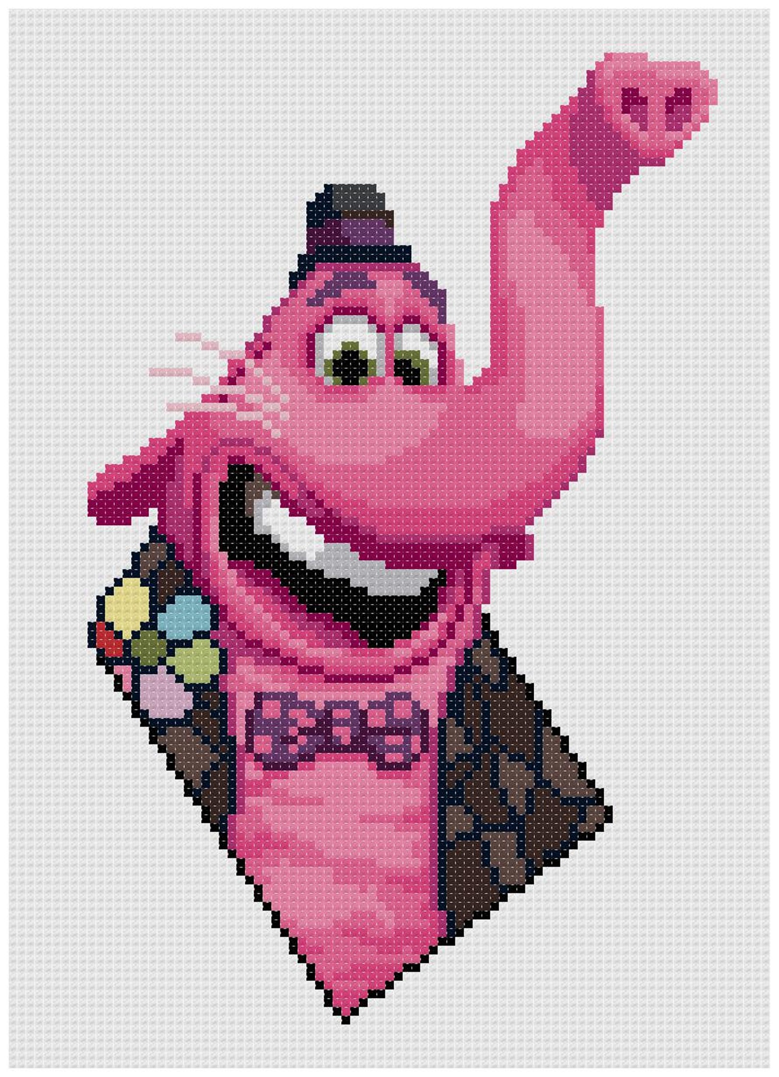 PDF Cross Stitch pattern 0033.Bing Bong Inside Out - Etsy España