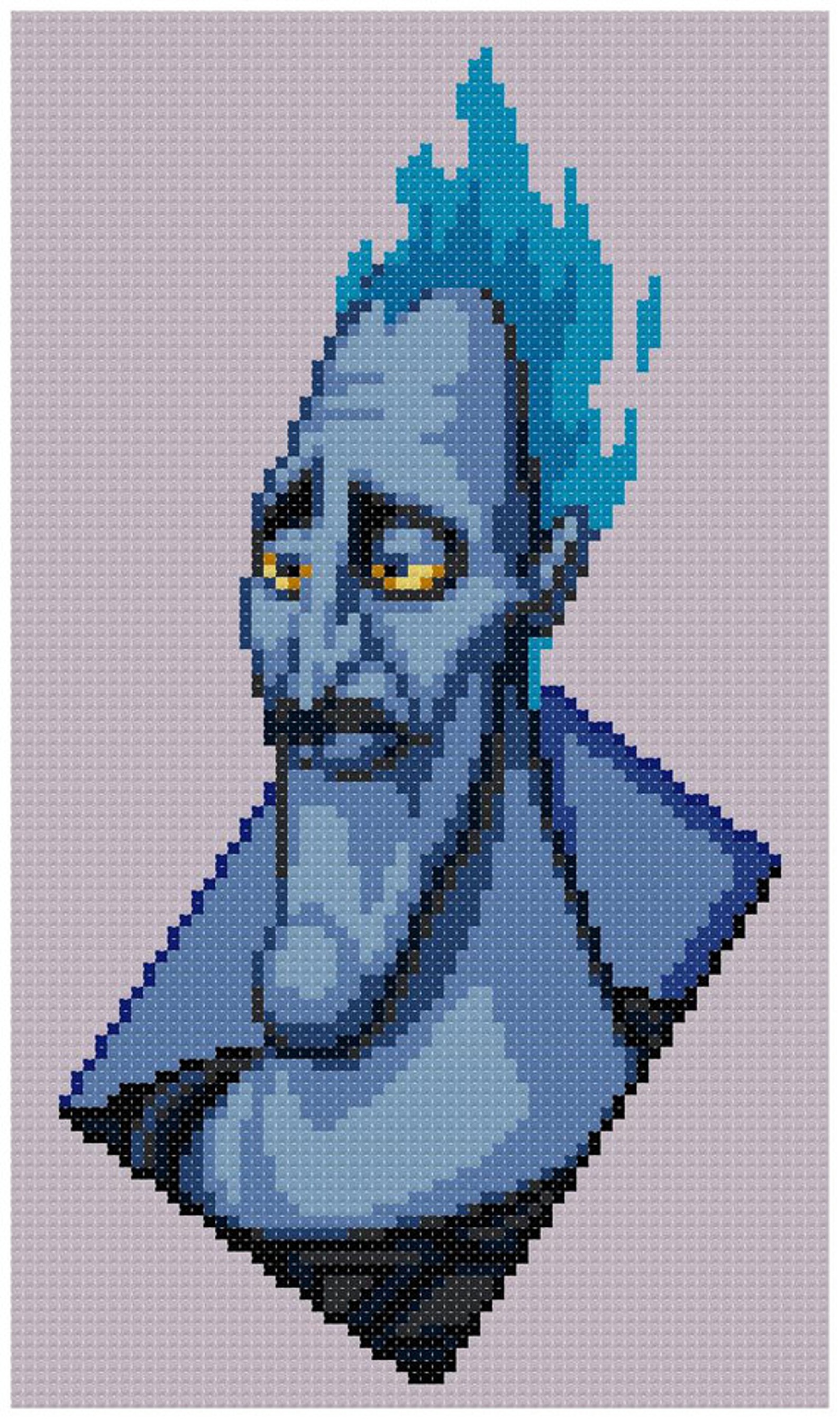PDF Cross Stitch pattern 0242.Hades Hercules INSTANT | Etsy