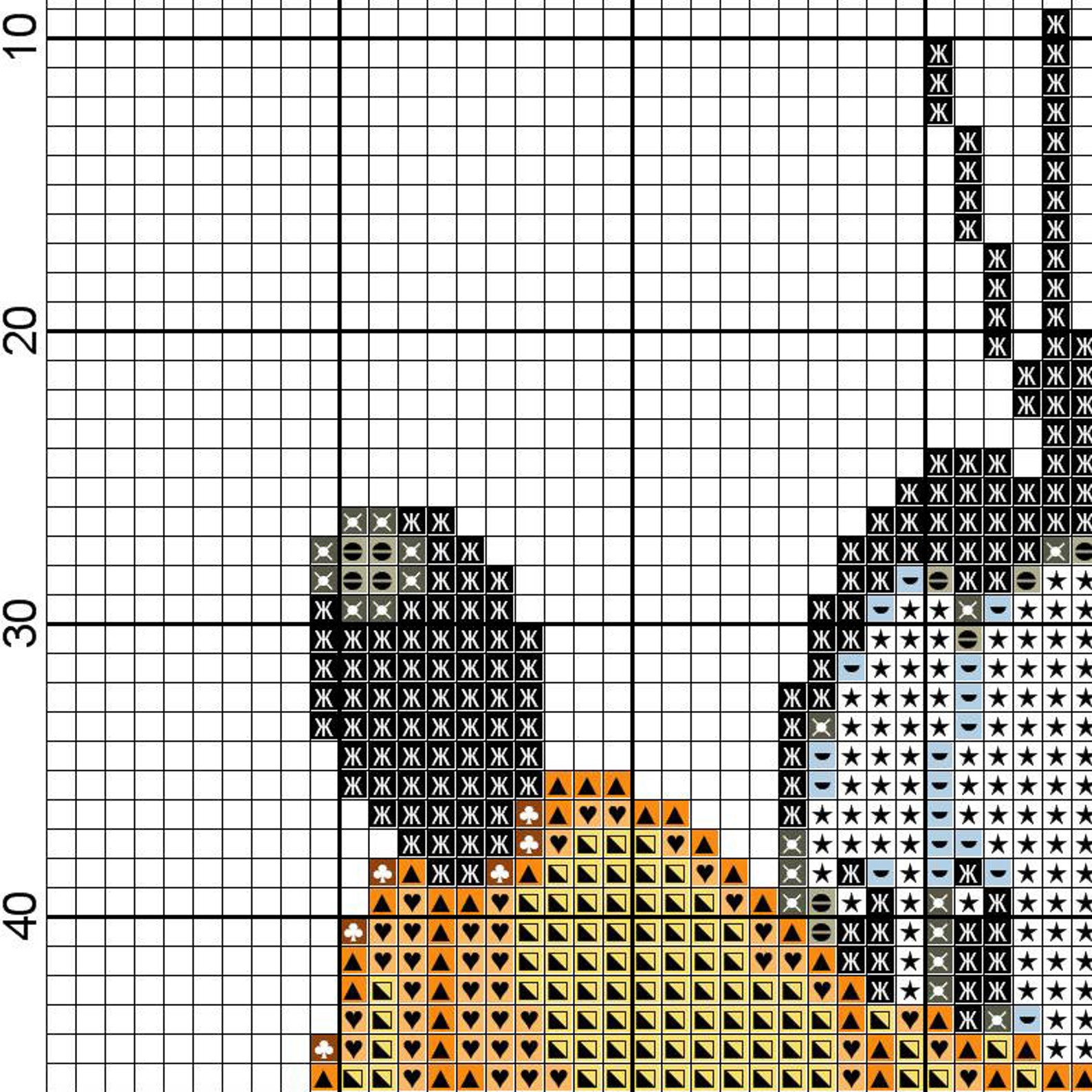 PDF Cross Stitch Pattern 0241.goofy INSTANT DOWNLOAD - Etsy
