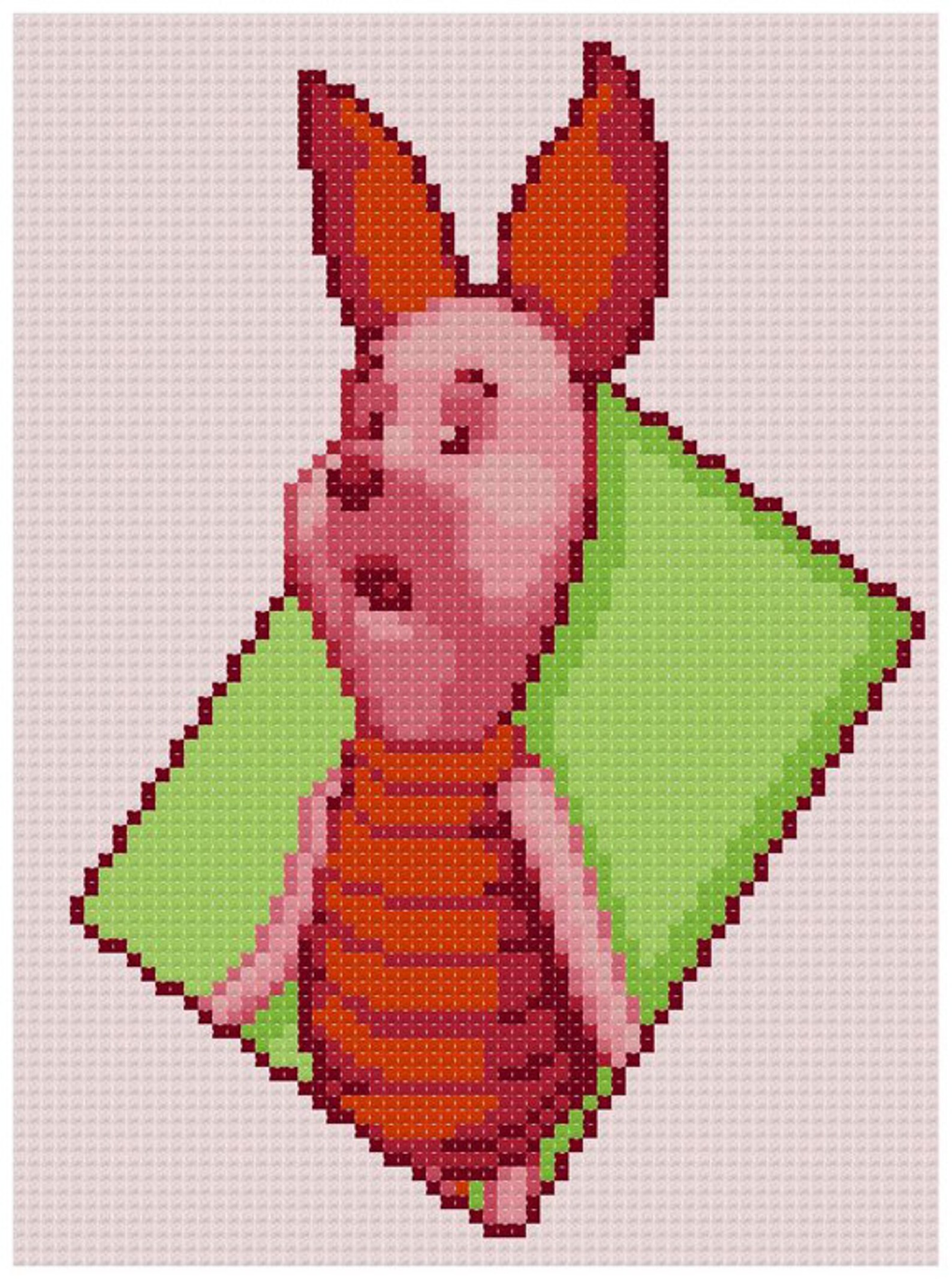 PDF Cross Stitch pattern 0251.Piglet Winnie the Pooh | Etsy