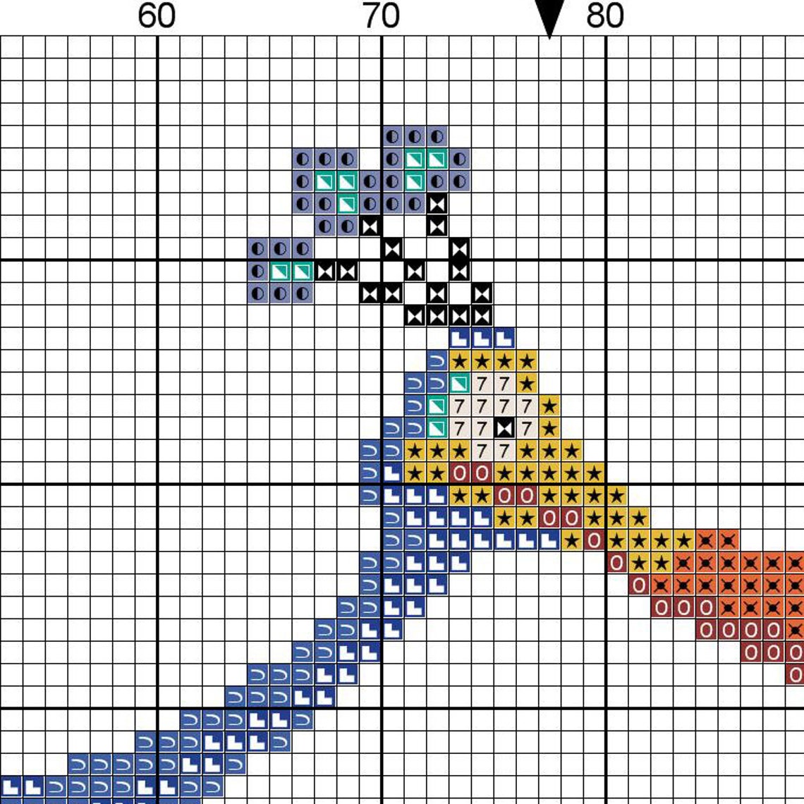 PDF Cross Stitch Pattern - up - INSTANT DOWNLOAD - Etsy