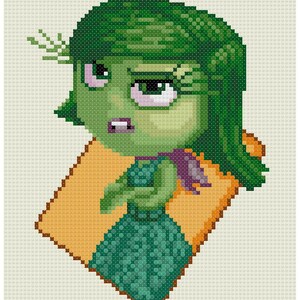 PDF Cross Stitch pattern - 0036.Disgust (Inside Out) - INSTANT DOWNLOAD ...
