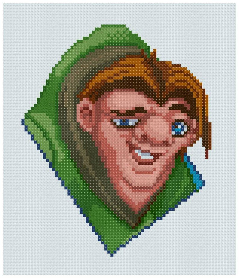 PDF Cross Stitch pattern 0046.Quasimodo Hunchback of Notre | Etsy