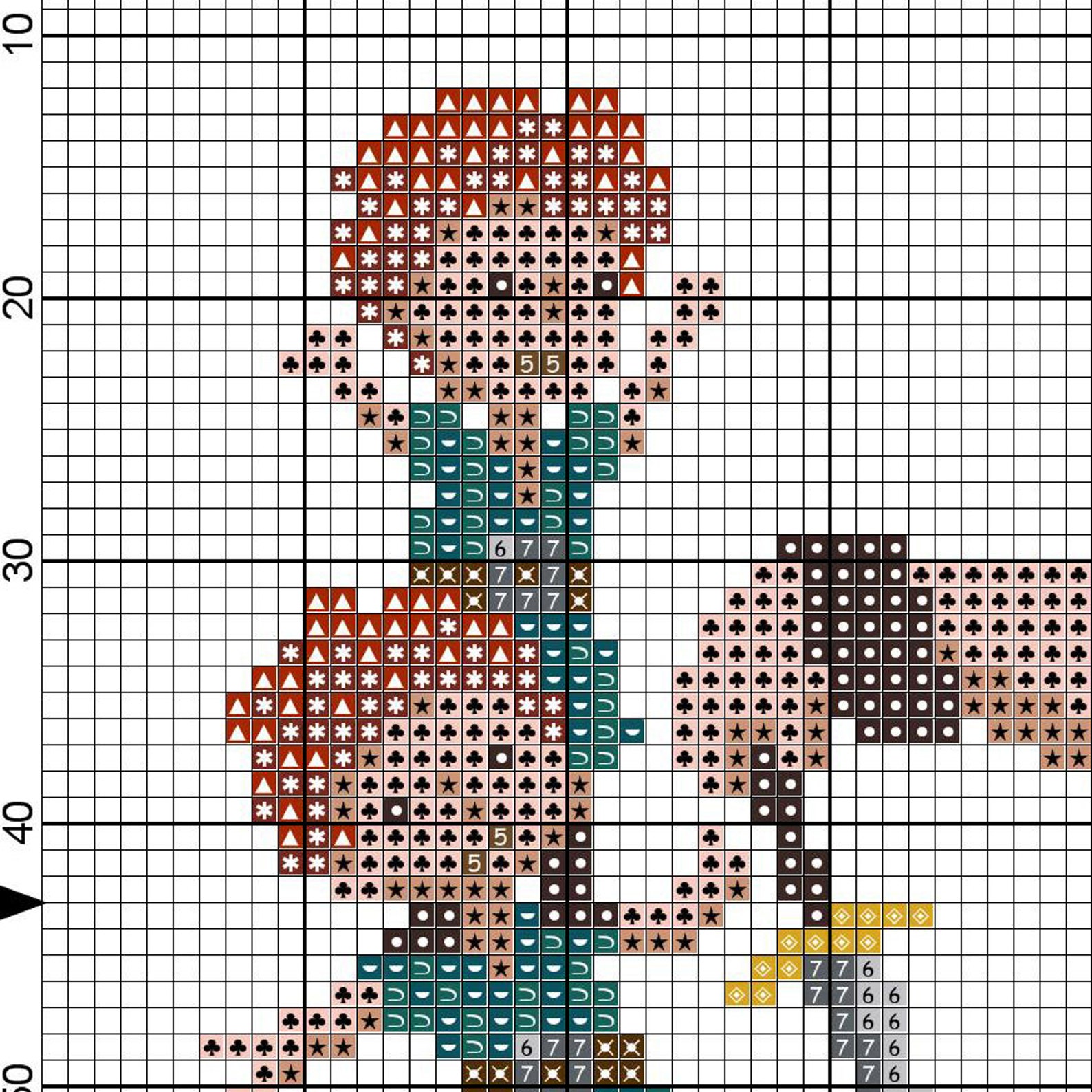 PDF Cross Stitch Pattern Brave INSTANT DOWNLOAD - Etsy