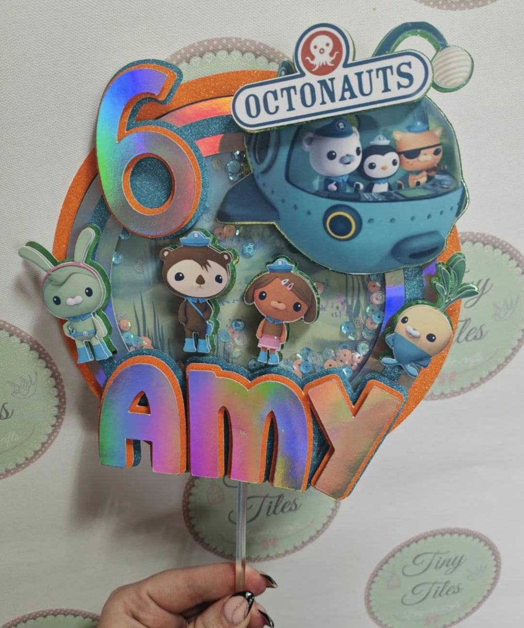 Octonauts Inspired Shaker Cake Topper - Etsy UK