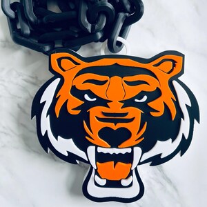 Custom Designed 3D Printed Oversized Logo Sports Chain Necklace Trophy ...