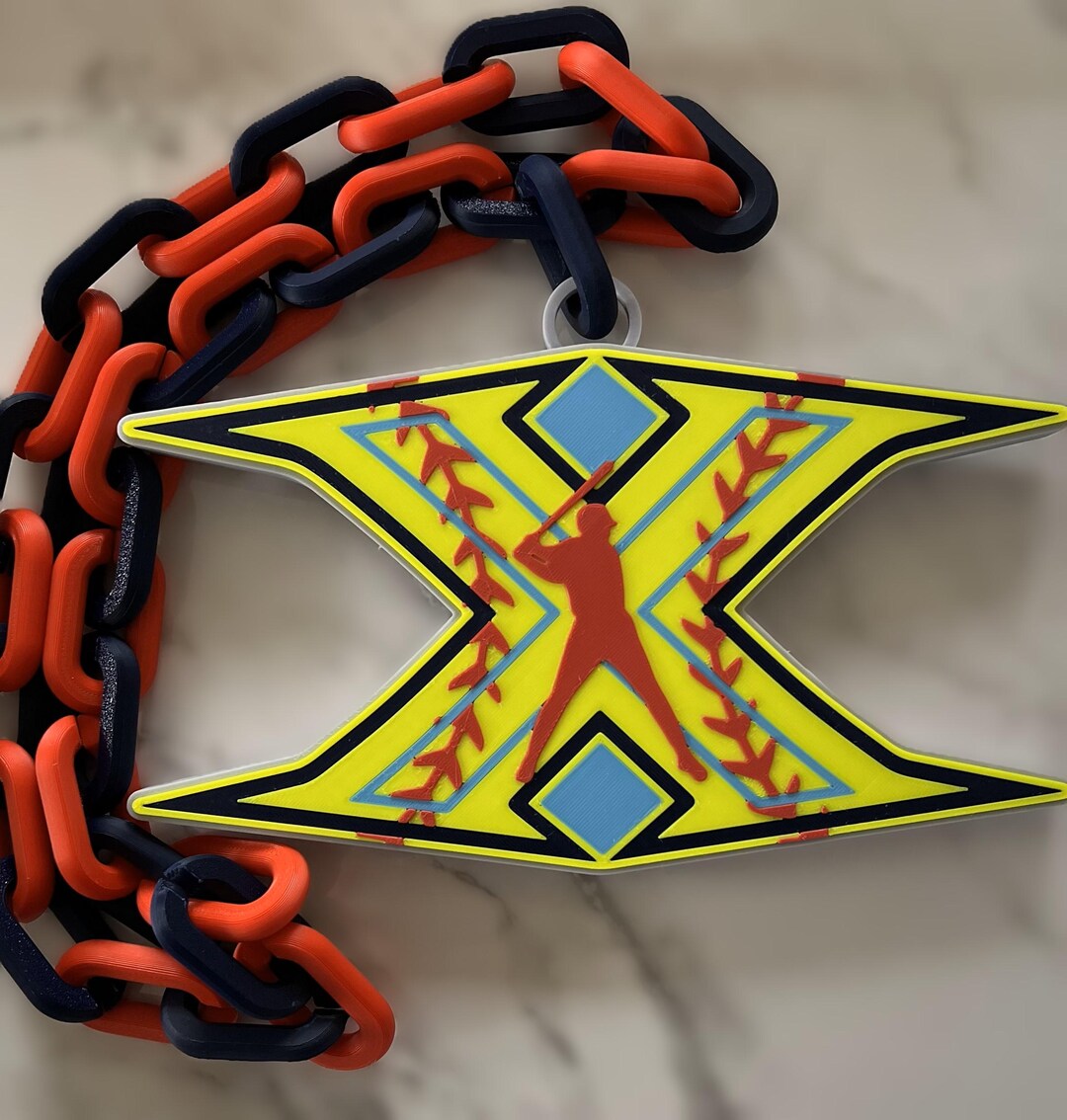 Custom Designed 3D Printed Oversized Logo Sports Chain Necklace Trophy ...