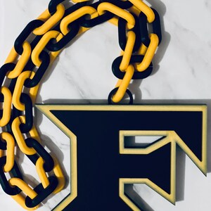 Custom Designed 3D Printed Oversized Logo Sports Chain Necklace Trophy ...