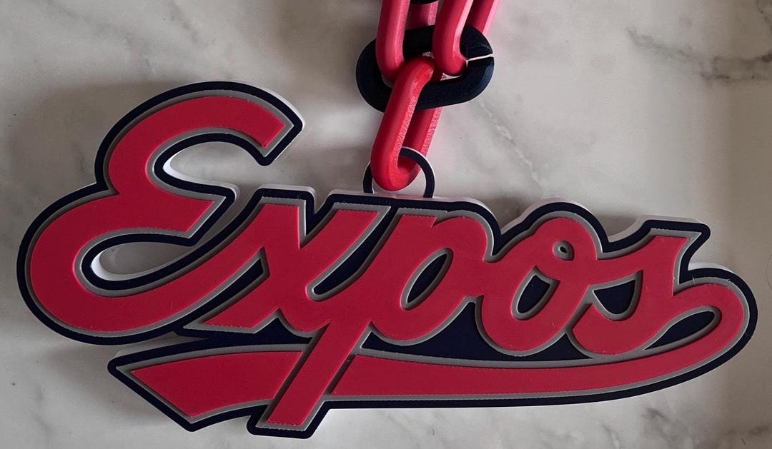 Custom Designed 3D Printed Oversized Logo Sports Chain Necklace Trophy ...