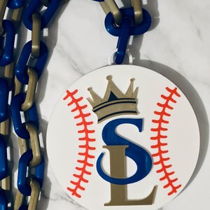 Custom Designed 3D Printed Oversized Logo Sports Chain Necklace Trophy ...
