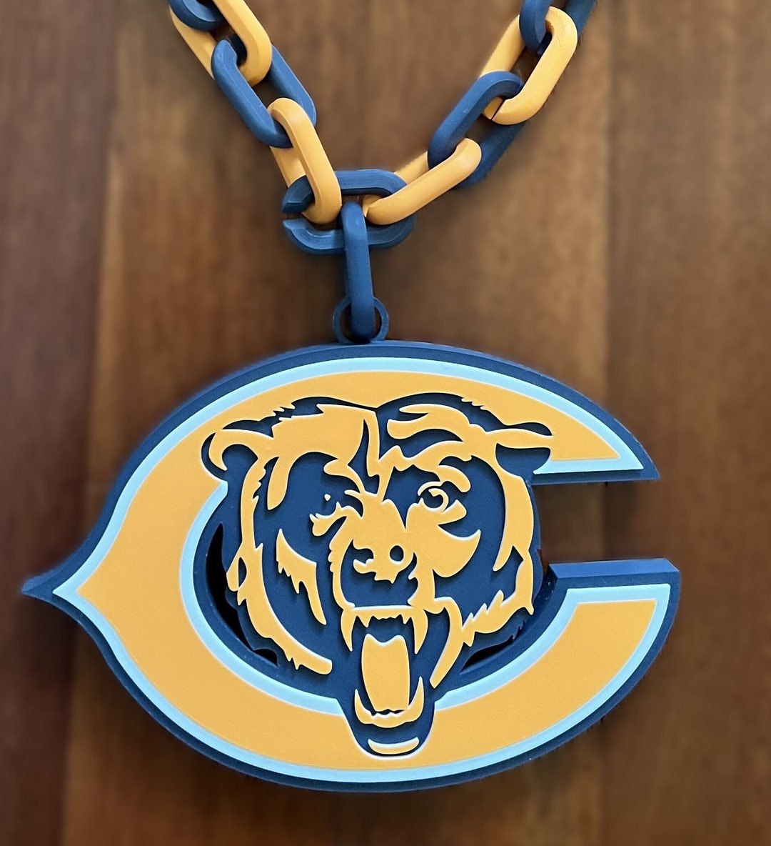 Custom Designed 3D Printed Oversized Logo Sports Chain Necklace Trophy ...