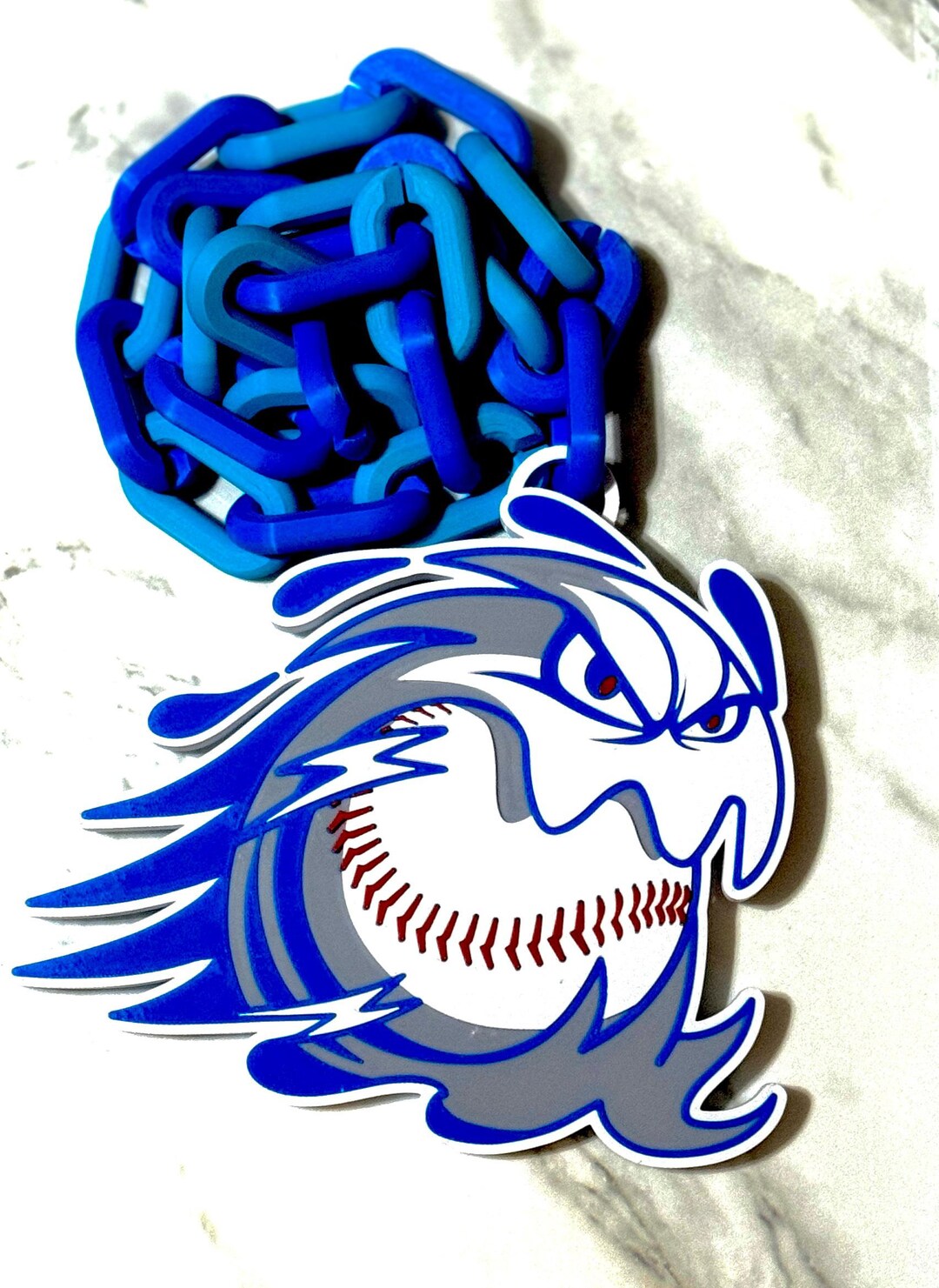 Custom MVP Sports Chain 3D Design Team Turnover Oversized Hype Chain ...