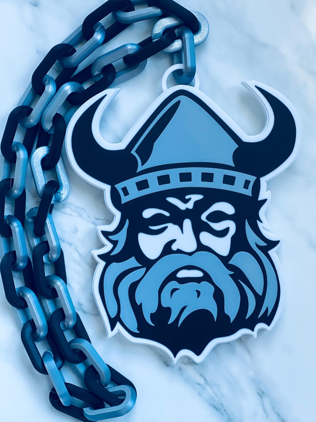 Custom Designed 3D Printed Oversized Logo Sports Chain Necklace Trophy ...