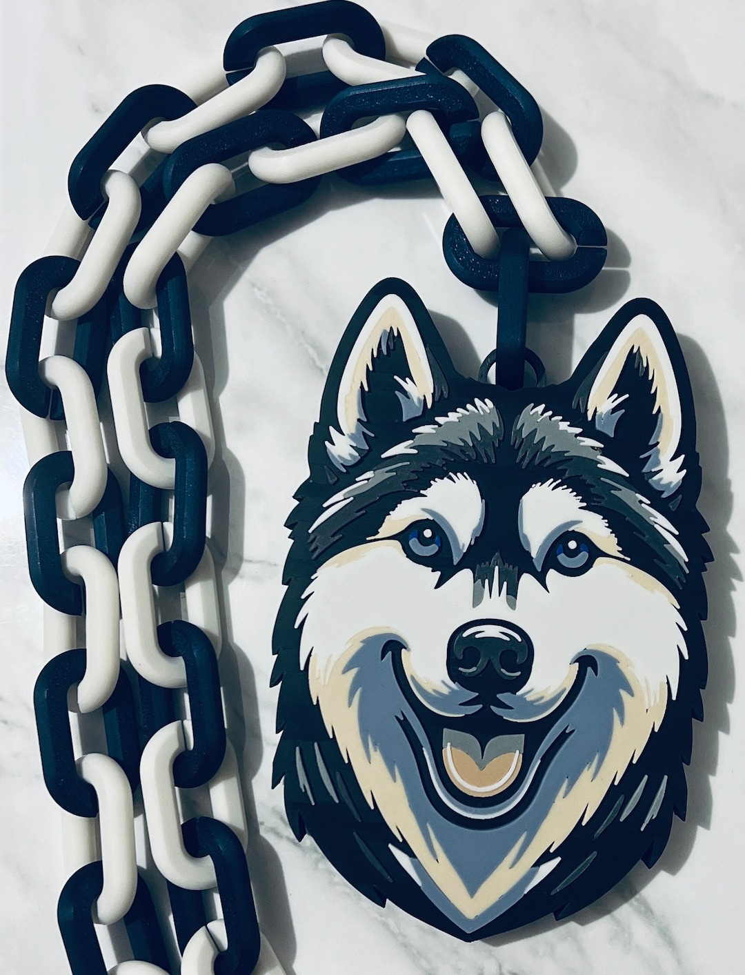 Custom Designed 3D Printed Oversized Logo Sports Chain Necklace Trophy ...