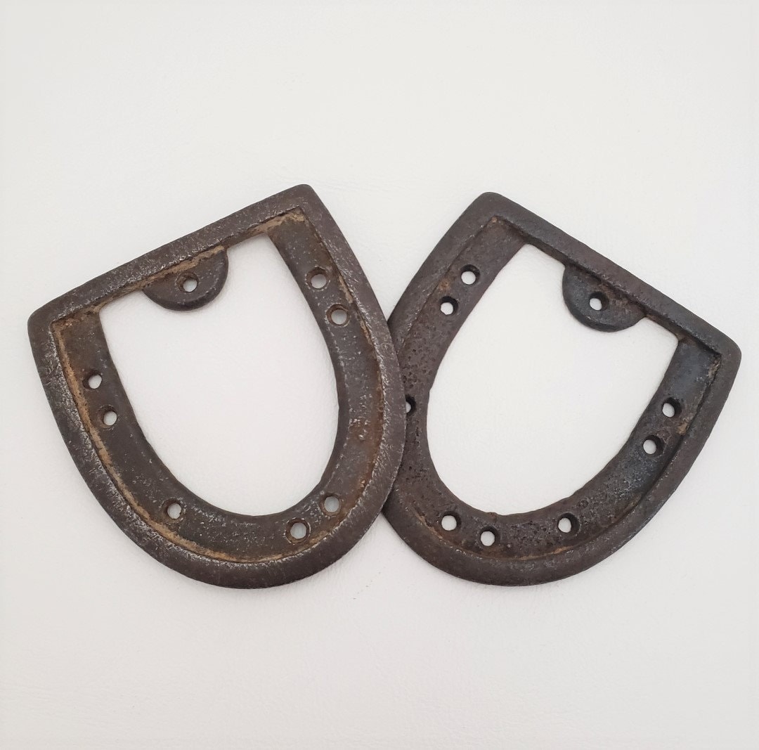 Steel Boot Heel Plates, Horseshoe Shaped, Antique Used Condition - Etsy