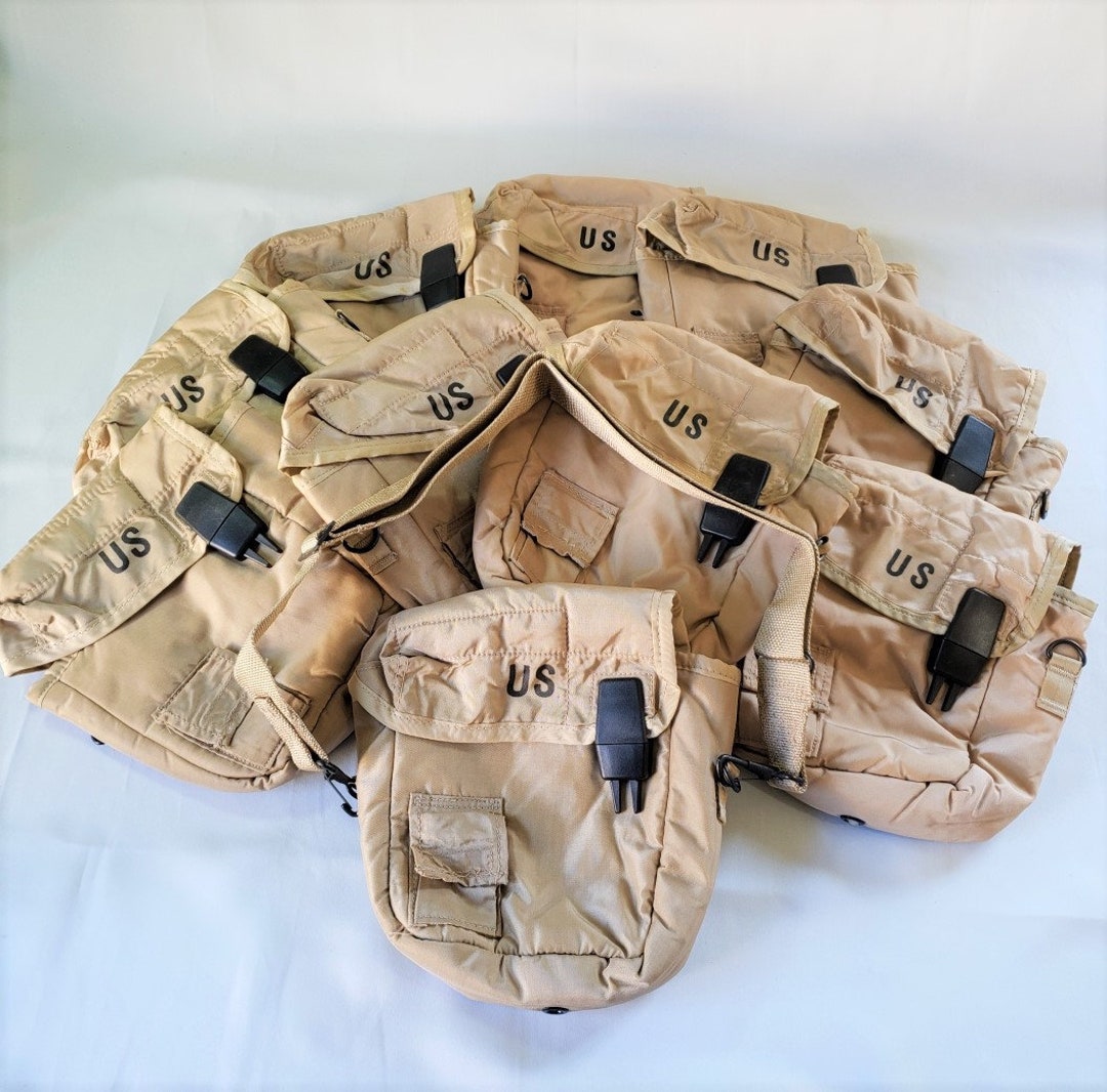 Vintage Military Issue 2 Quart Canteen Covers, Lot of 10, Desert Sand ...