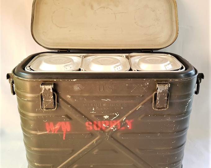 Vintage US Military Wyott 1982 Food Container, Insulated, With 3 ...