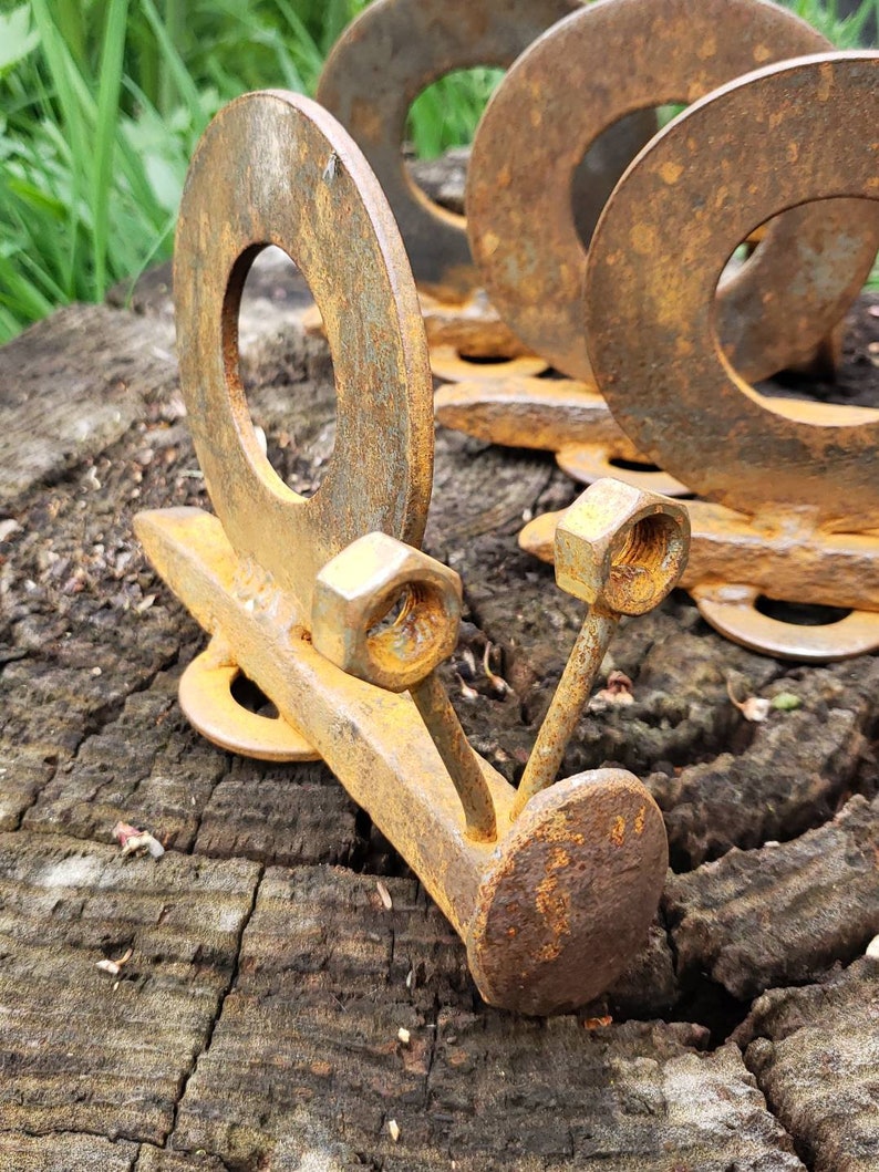 Snail Sculpture - Welded Steel Railroad Spike - OOAK Hand-crafted Yard ...