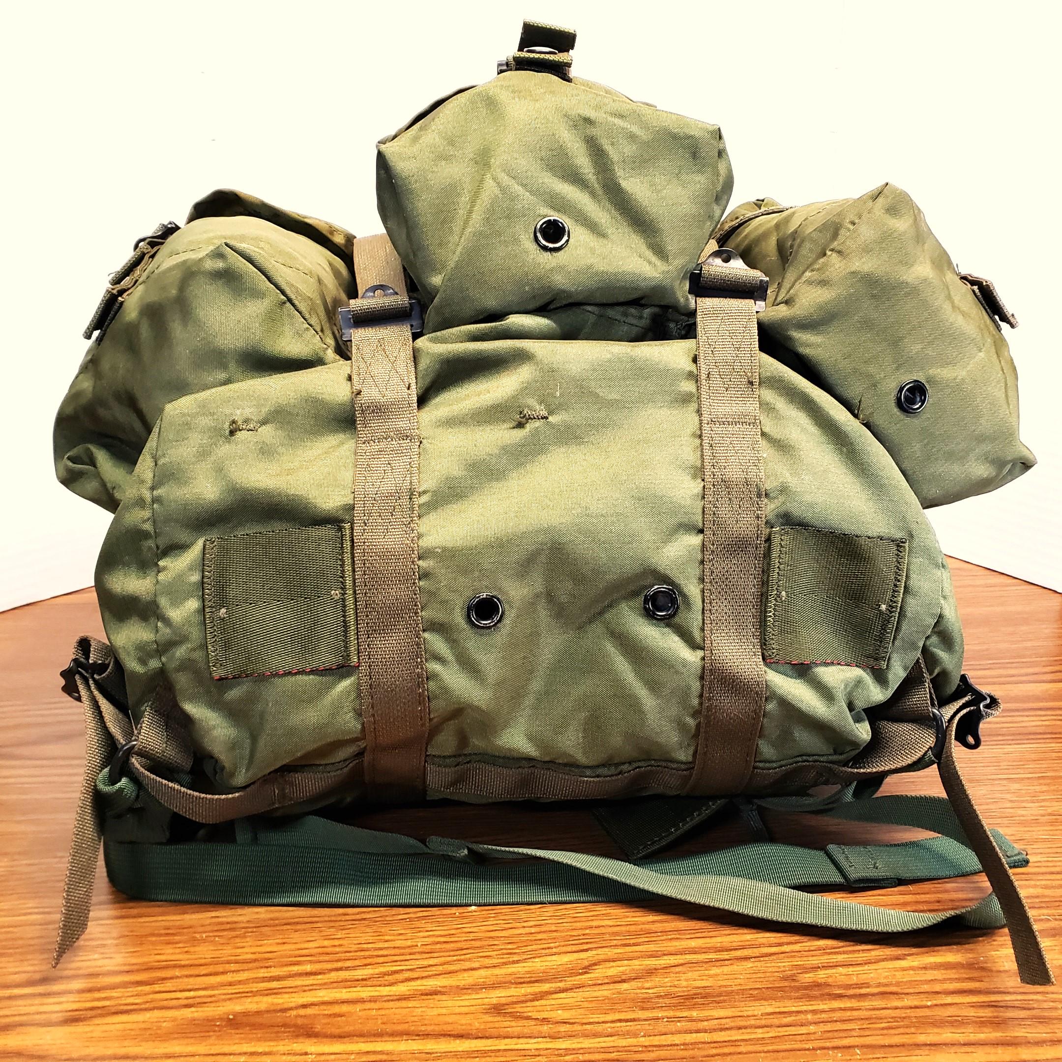 Vintage US Military Field Pack LC-1 Medium With Straps, OD Olive Drab ...