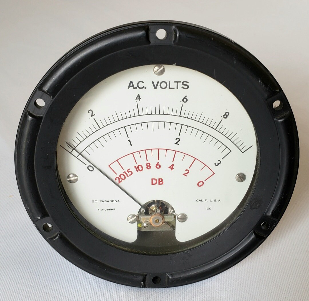 Phaostron 410-08695 AC Analog Panel Meter, Electronic Gauge, Vintage Volt Meter, Steam Punk - Etsy