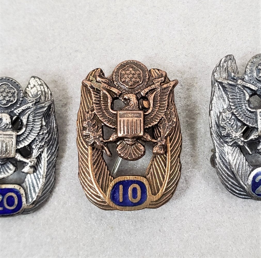 US Army Civilian Service Pin Lot of 3 10 and 20 Years - Etsy