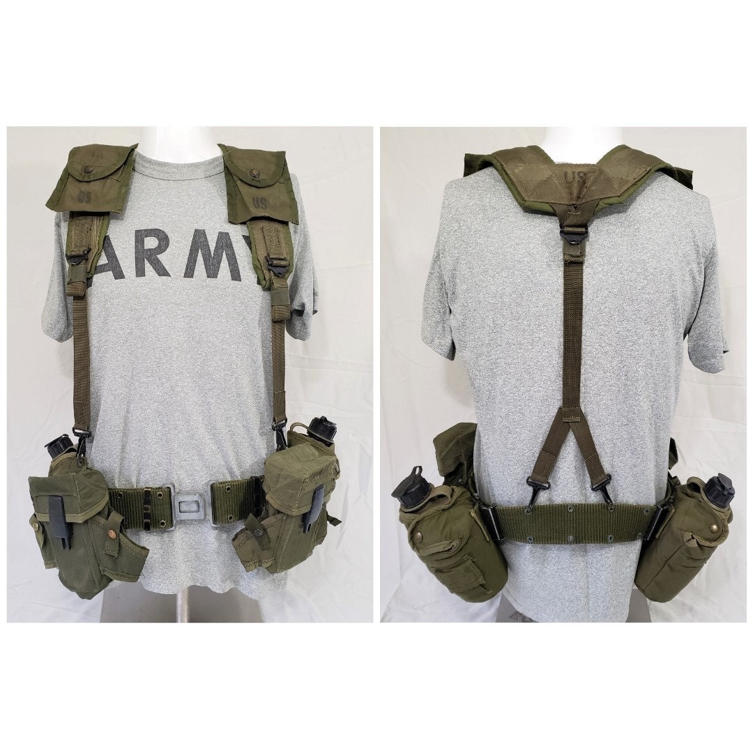 Vintage US Military ALICE LBE Pistol Belt & Suspenders Rig: 2 - Etsy