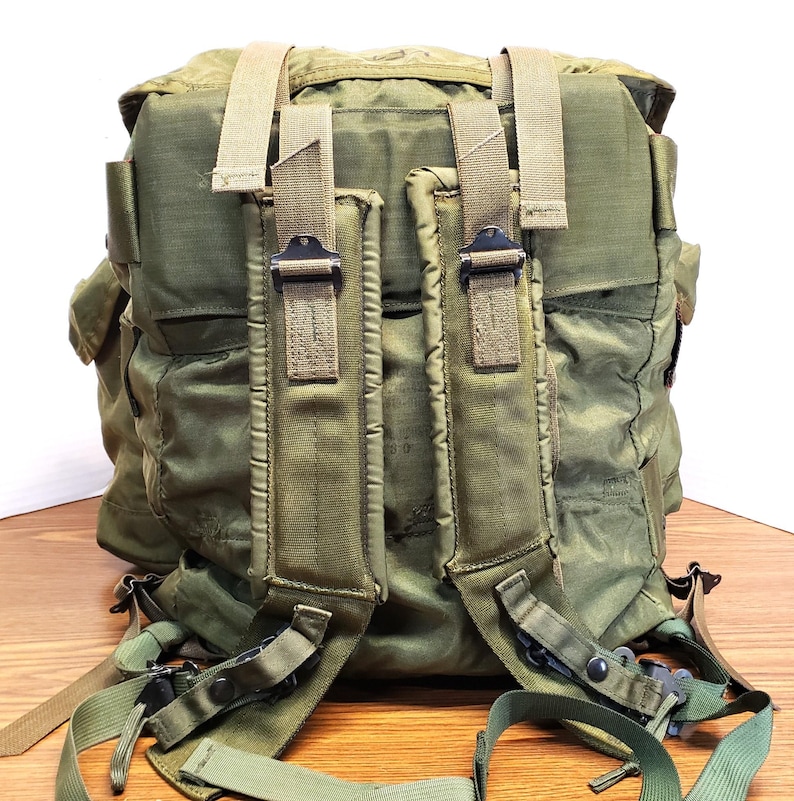 Vintage US Military Field Pack LC-1 Medium With Straps, OD Olive Drab ...